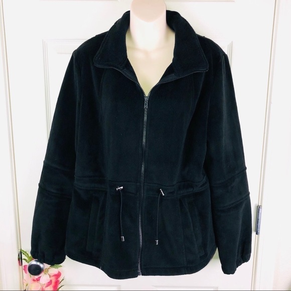 Kristen Blake | Jackets & Coats | Kristen Blake Black Fleece Adirondack ...